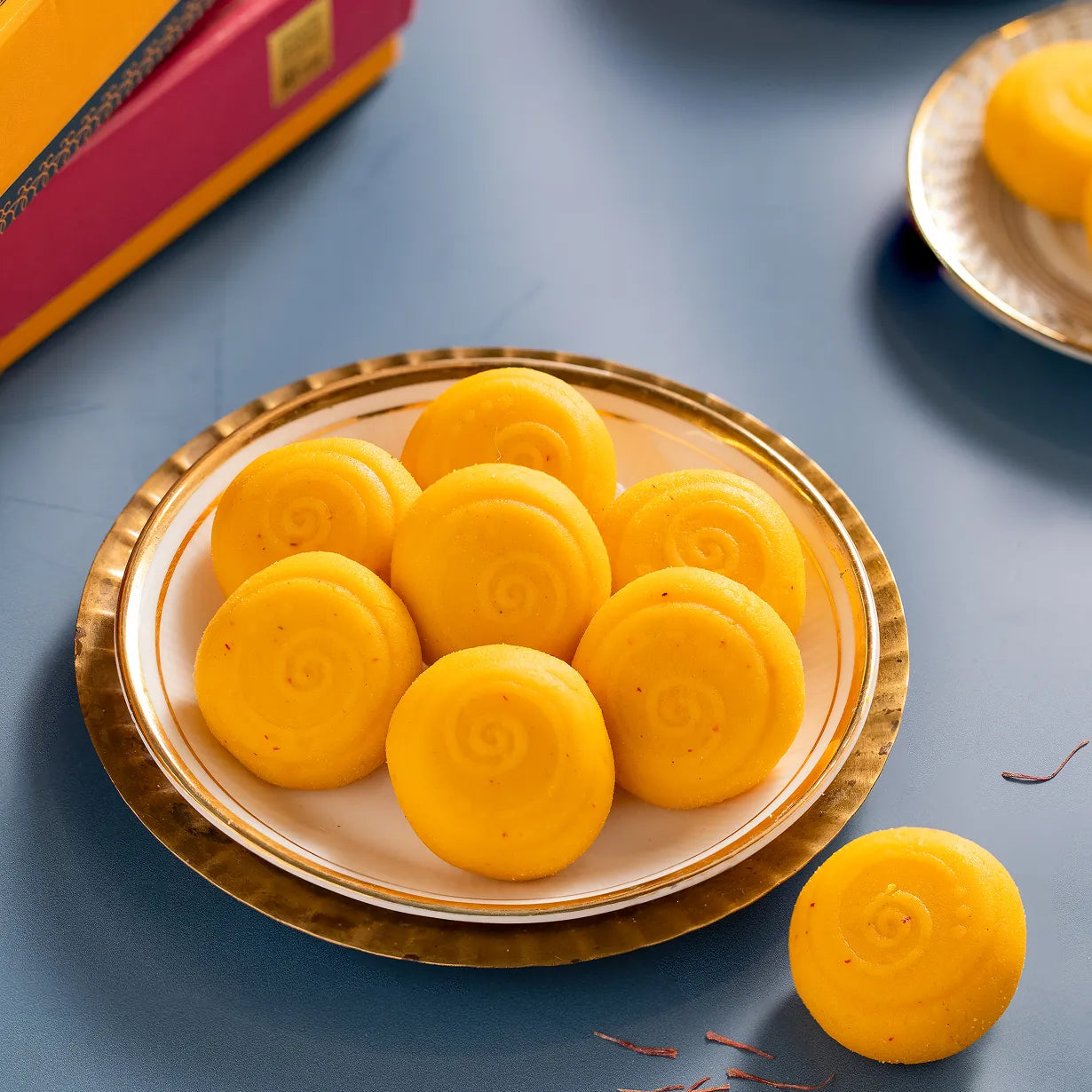 Kesar Peda Online (500G) - Sangam Sweets