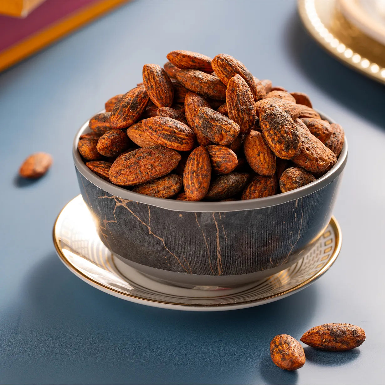 Roasted Almonds Salt & Pepper Dry Fruits – Buy Spicy Nuts | Sangam Sweets